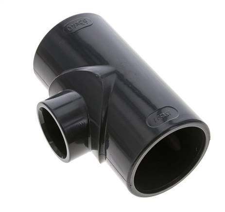 PVC Reducing Tee Fitting Socket 63 to 40mm | Tameson.com