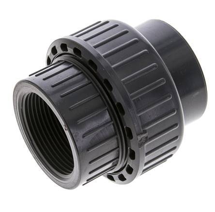 PVC Union Fitting Female Rp 1-1/2'' FKM | Tameson.com