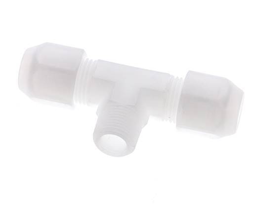 10x12mm & R3/8'' PP T-Shape Hose Fitting with Male Threads 10bar/145ps ...