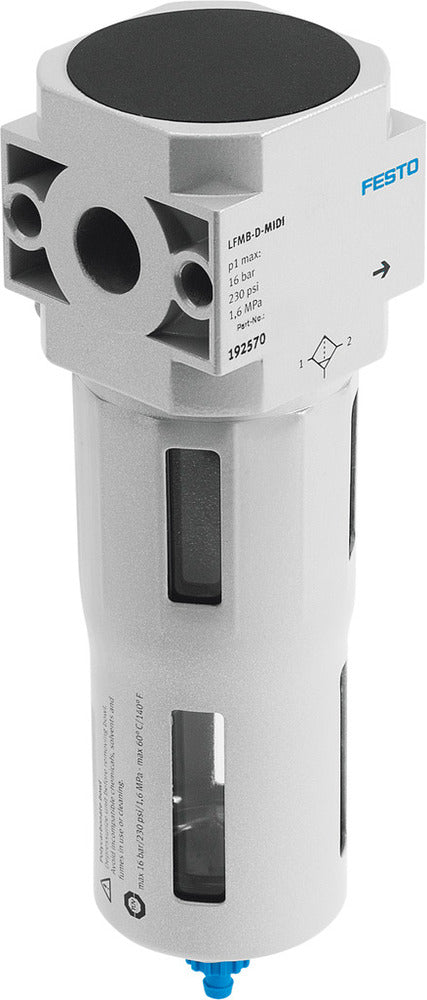 Festo Compressed Air Filter Sub-base 2-12bar 40µm Maxi - 192556 ...