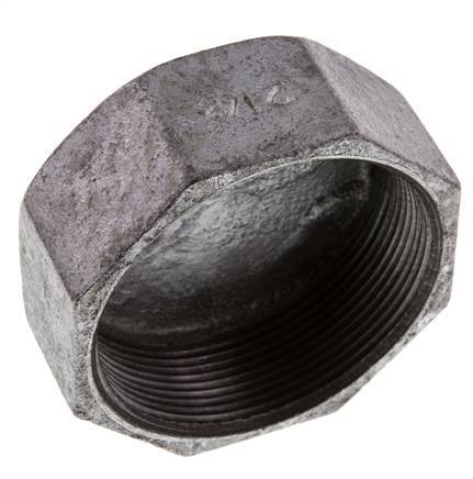 Rp 2 1/2'' Zinc plated Cast iron End cap 25 Bar | Tameson.com