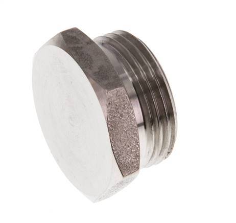 G 3/4'' Stainless steel Closing plug with Outer Hex 40 Bar | Tameson.com