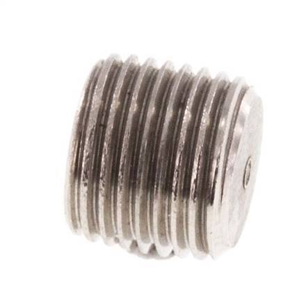 G 1/8'' Stainless steel Closing plug with Inner Hex without collar 40 ...