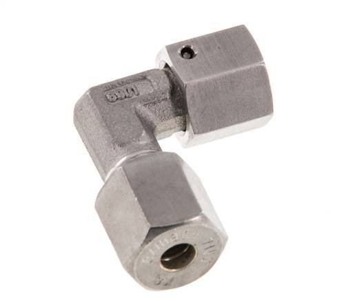 M14x1.5 x 6S Stainless steel Adjustable 90 deg Elbow Compression Fitti | Tameson.com