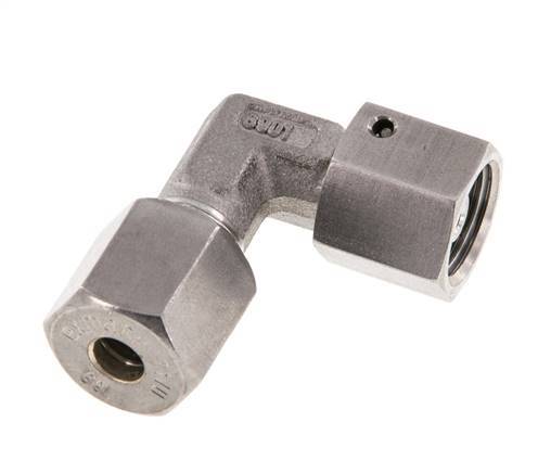 M14x1.5 x 6S Stainless steel Adjustable 90 deg Elbow Compression Fitti | Tameson.com