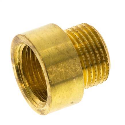 G 3/8'' F/M Brass Extension DIN 3523 - 10 mm [2 Pieces] | Tameson.com