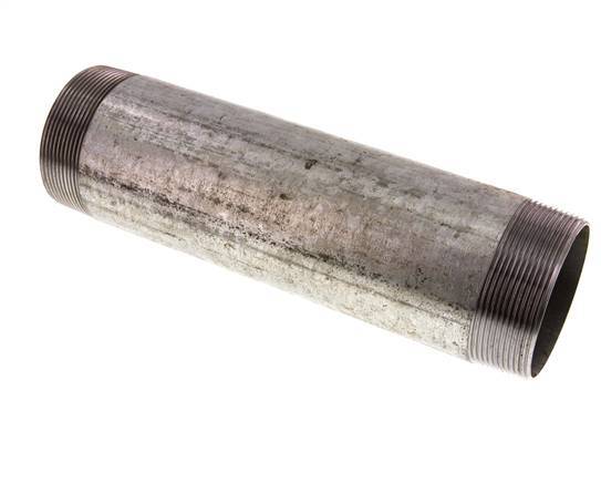 R 2 1/2'' Zinc plated Steel Double Pipe Nipple 50 Bar DIN 2982 - 250mm ...