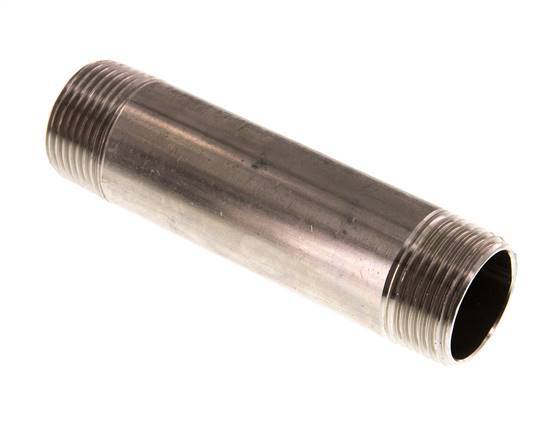 R 1'' Stainless steel Double Pipe Nipple 20 Bar DIN 2982 - 120mm ...