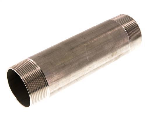 R 2'' Stainless steel Double Pipe Nipple 20 Bar DIN 2982 - 200mm ...