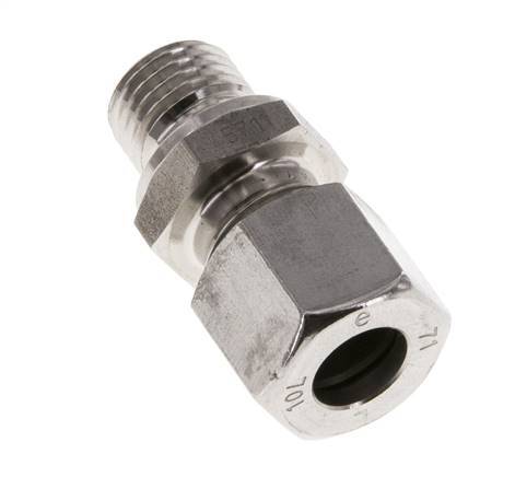 M14x1.5 Male x 10L Stainless steel Straight Cutting Ring 315 Bar DIN 2353 | Tameson.com