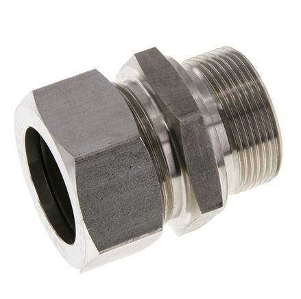 M42x2 Male x 35L Stainless steel Straight Cutting Ring 160 Bar DIN 235 ...