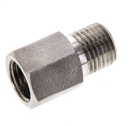 1/4'' NPT x 1/4'' NPT M/F Stainless steel Extension 345 Bar - Hydrauli | Tameson.com