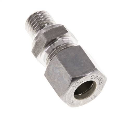 M12x1.5 Male x 10L Stainless steel Straight Compression Fitting 315 Bar DIN 2353 | Tameson.com