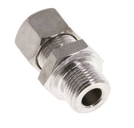 M18x1.5 Male x 12L Stainless steel Straight Compression Fitting 315 Bar ...