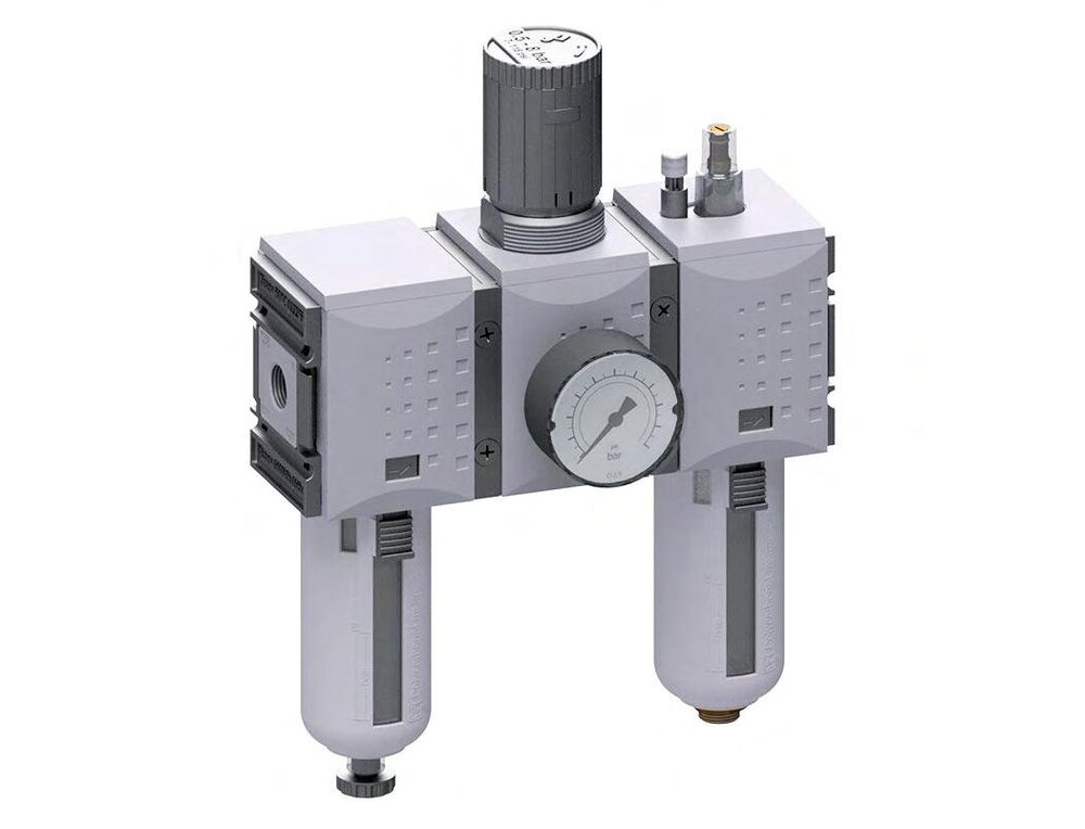 FRL 3-Part G3/8'' 3500 l/min 0.5-16.0bar/7-232psi Semi-Auto Metal Futu ...