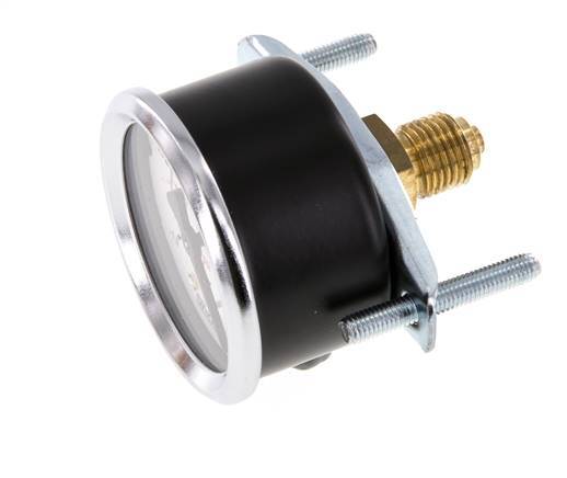 -1..0 Bar (-15..0 psi) Panel Mount Pressure Gauge Steel/Brass 50 mm Cl ...