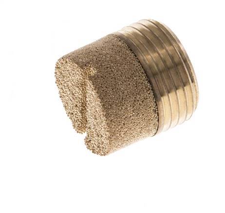 G3/8'' Sintered Bronze Compact Cylindrical Pneumatic Muffler [2 Pieces ...