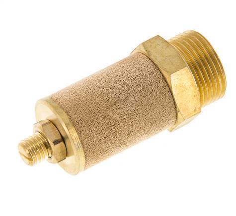 G3/4'' Brass Flow Control Muffler With Lock Nut | Tameson.com