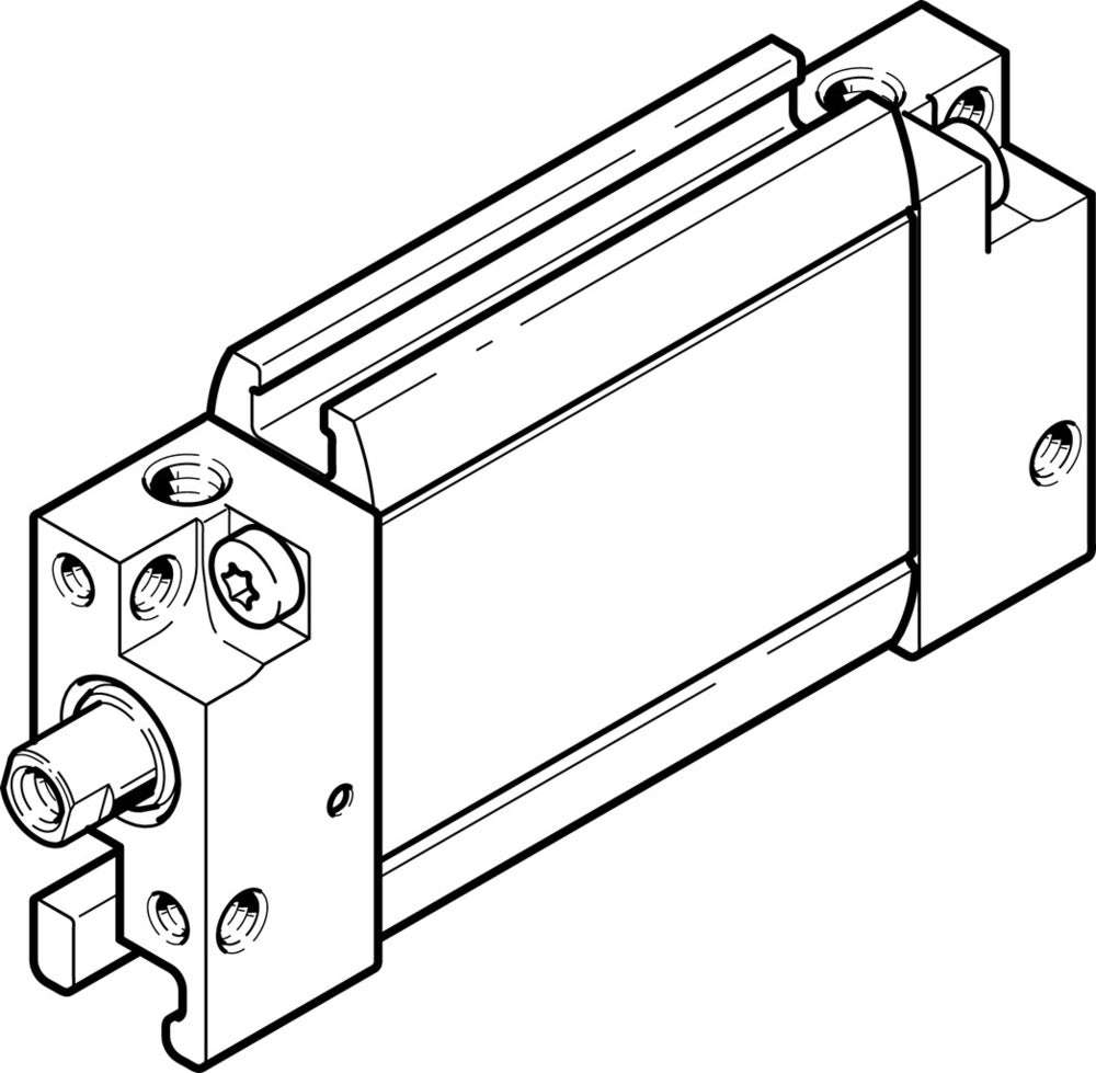 Festo Flat Cylinder 12mm Bore 160mm Stroke Double Acting - 164010 ...