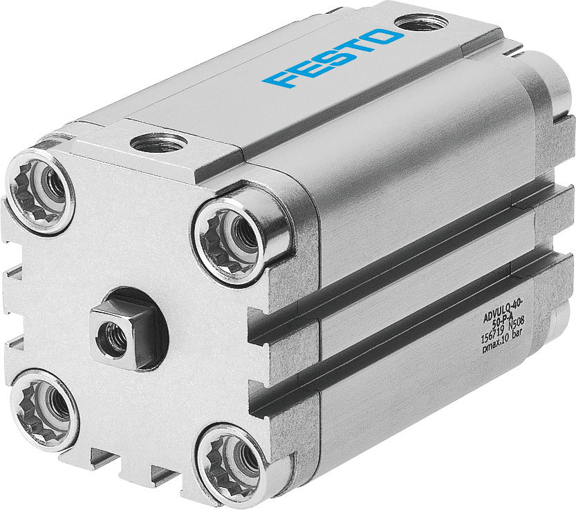 Festo Compact Cylinder 40mm Bore 15mm Stroke Double Acting - 156714 ...