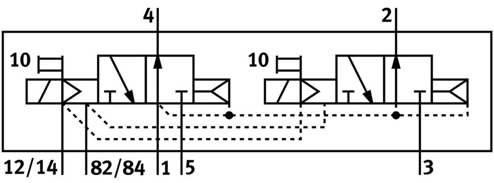 Festo 2x3/2 NO Monostable Air Solenoid Valve Sub-base 300l/min 3 - 10bar/44 - 145psi - 196663 ...