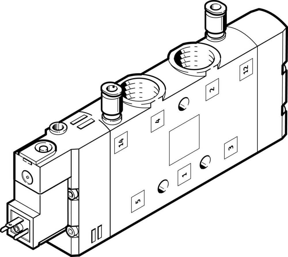 Festo 5/2 Monostable Air Solenoid Valve G3/8 2900l/min - 163838 ...
