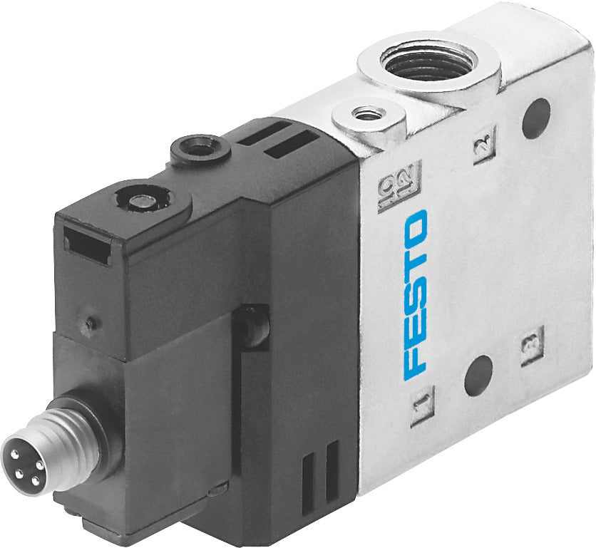 Festo 5/3 Exhausted Air Solenoid Valve G1/8 700l/min - 550244 | Tameson.com
