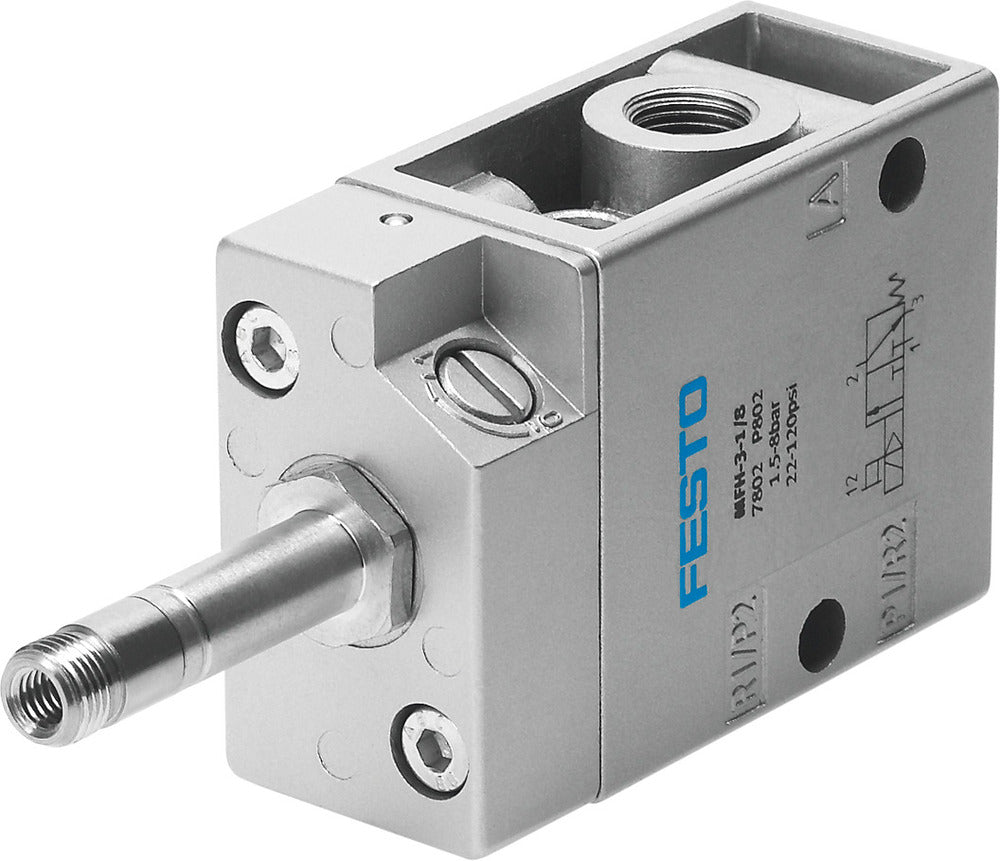 Festo 3/2 NC Monostable Air Solenoid Valve G1/8 500l/min - 7802 ...