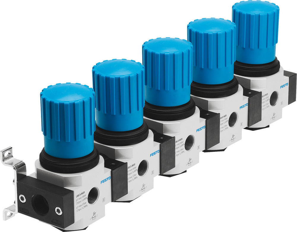 Festo Pressure Regulator Manifold G1/2'' 0.5-12bar 3200l/min Midi - 52 ...