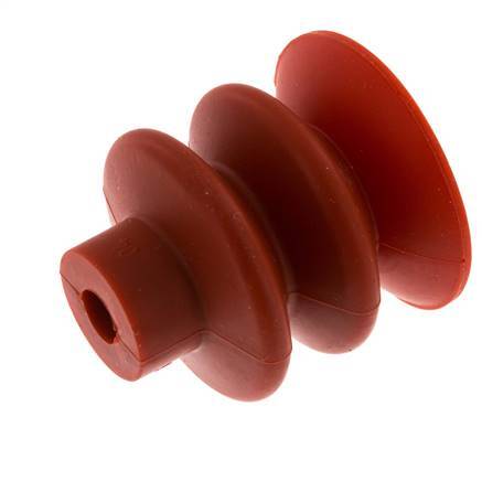 40mm Bellows Silicone Red Vacuum Suction Cup Stroke 20mm | Tameson.com