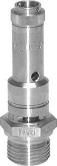 G 1/4'' Stainless steel 316 Ti Pre-Set Safety Valve 10 bar (145.04 psi ...