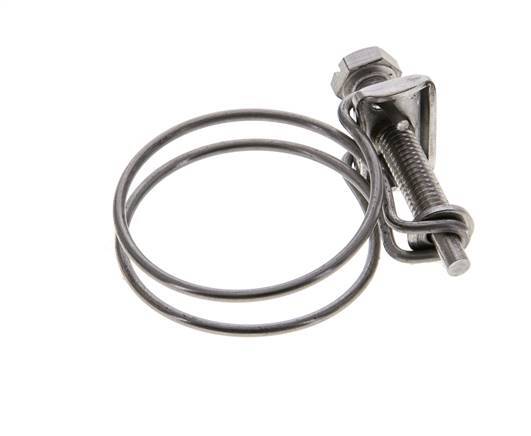 35 - 40 mm Hose Clamp Galvanised Steel | Tameson.com