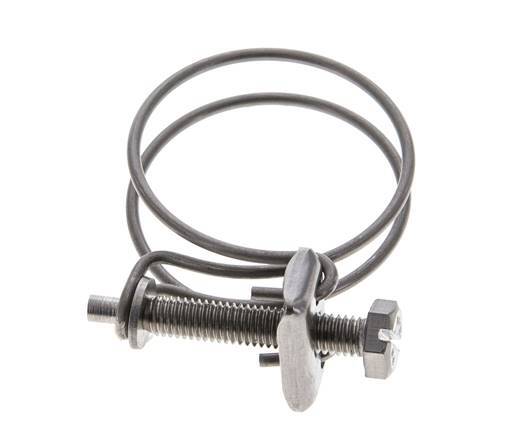38 - 43 mm Hose Clamp Galvanised Steel | Tameson.com