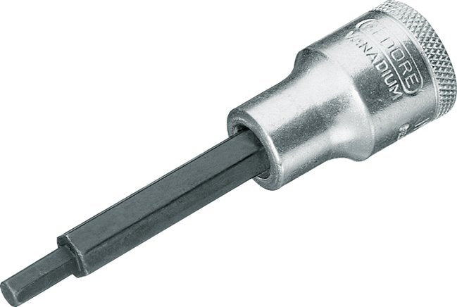 1/2" Gedore 90mm Long Pin Socket Insert for 6 mm Hexagonal Socket Scre ...
