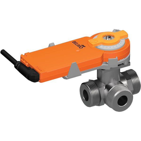 Belimo 3-Way Characterized Valve G1-1/4 Kvs6.3 24VAC/DC 75s 2/3-point ...