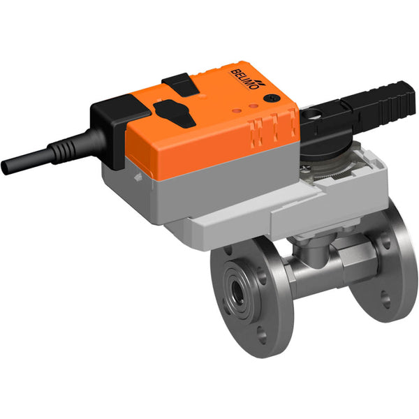 Belimo Characterized Valve DN15 Flange Kvs1 24VAC/DC 9s 2-10V 4Nm IP54 ...