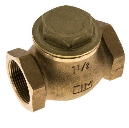 G 1-1/2'' Red Brass Lift Check Valve 20 bar (290 psi) Heavy Duty ...