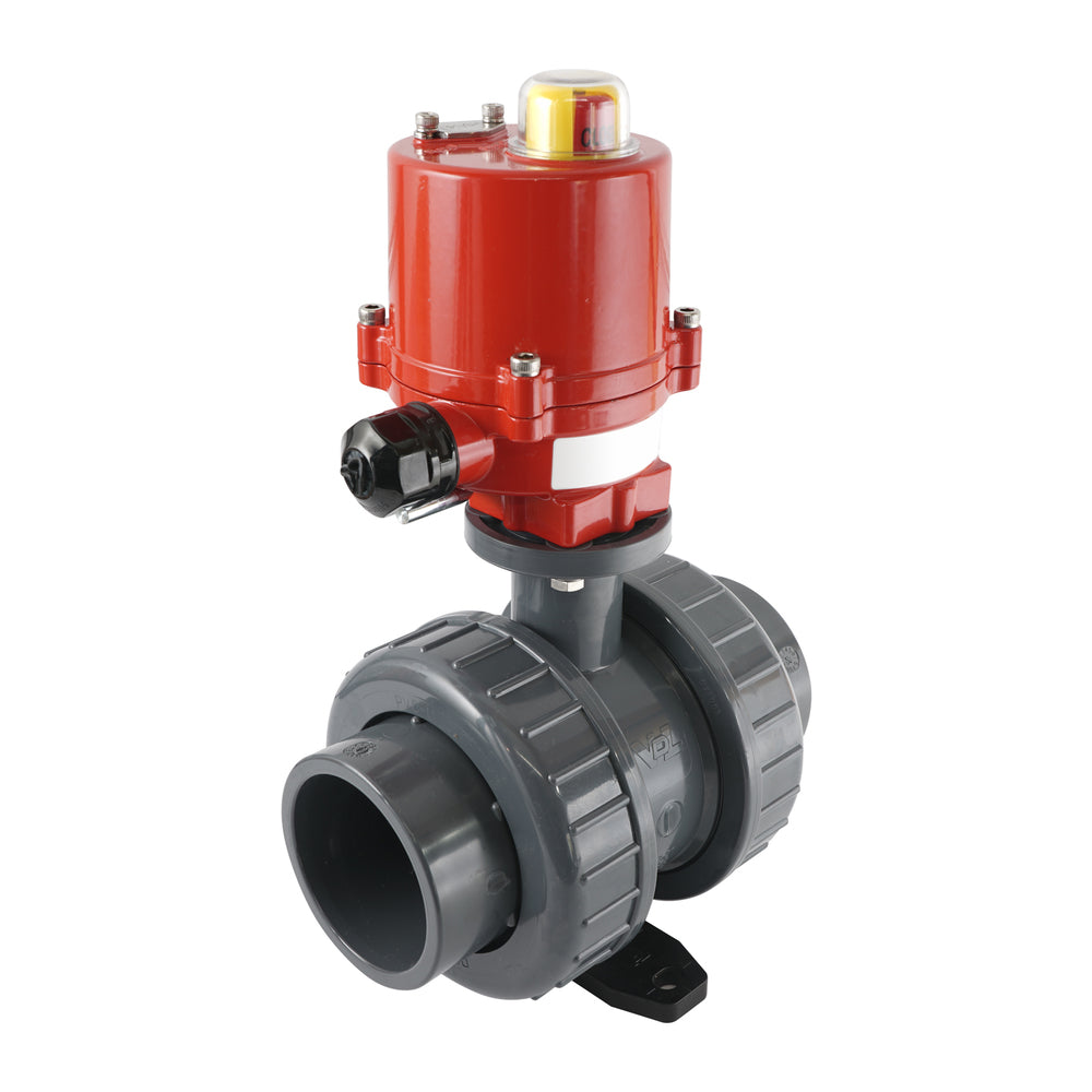 63mm 12V AC VDL 2-way PVC Electrical ball valve | Tameson.com
