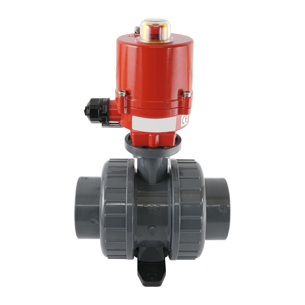 63mm 12V AC VDL 2-way PVC Electrical ball valve | Tameson.com
